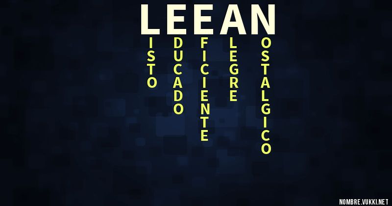 Qué significa leean