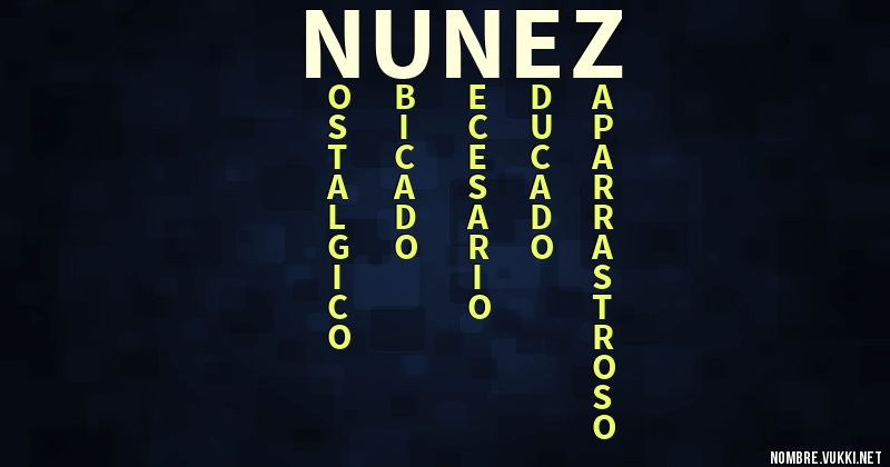Qué significa nunez