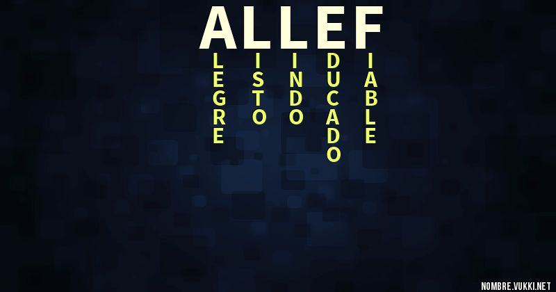 Qué significa Állef