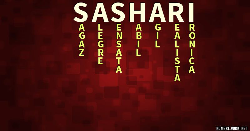 Qué significa sashari