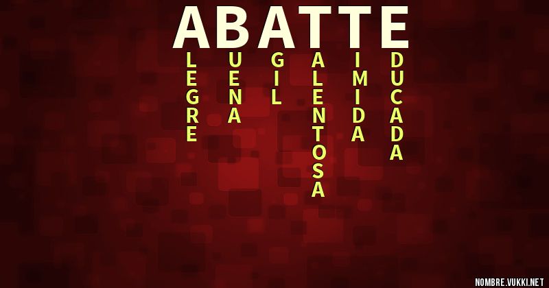 Qué significa abatte