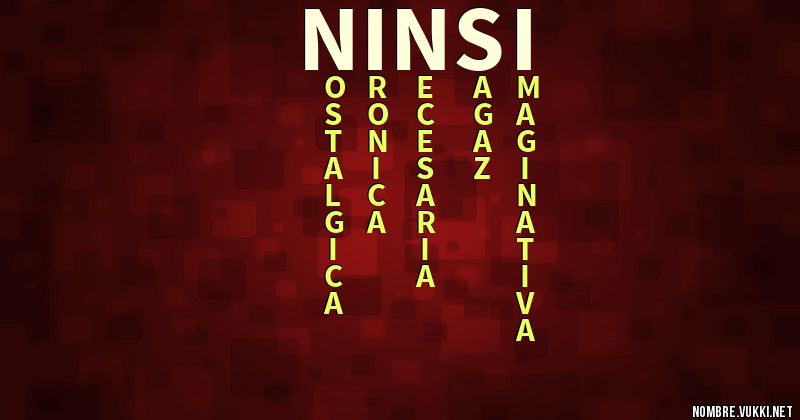 Qué significa ninsi