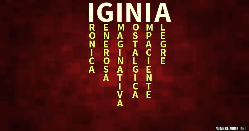 Qué significa iginia