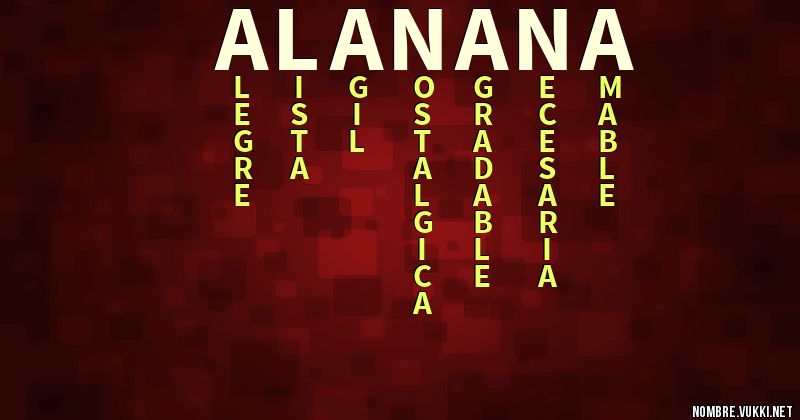 Qué significa alanana