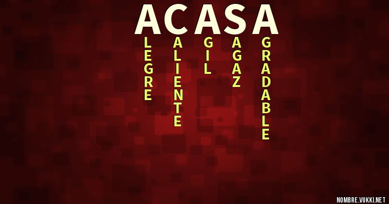 Qué significa acasa