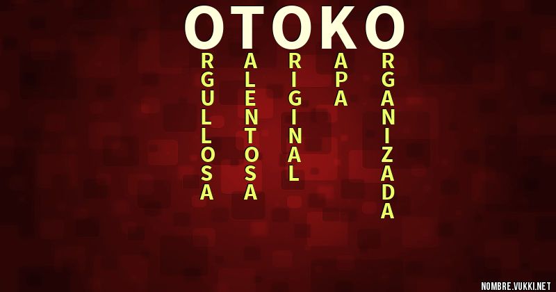 Qué significa otoko