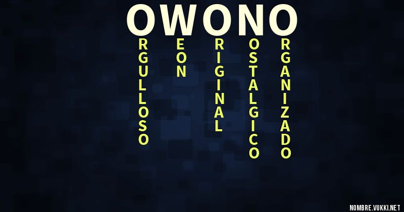 Qué significa owono