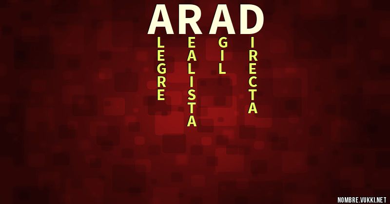 Qué significa arad