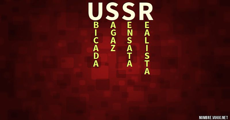 Qué significa ussr