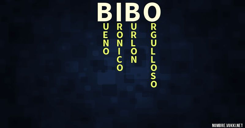 Qué significa bibo