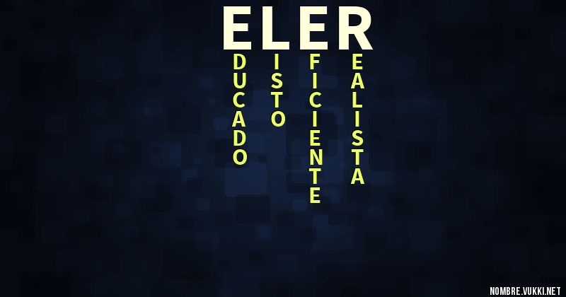 Qué significa eler