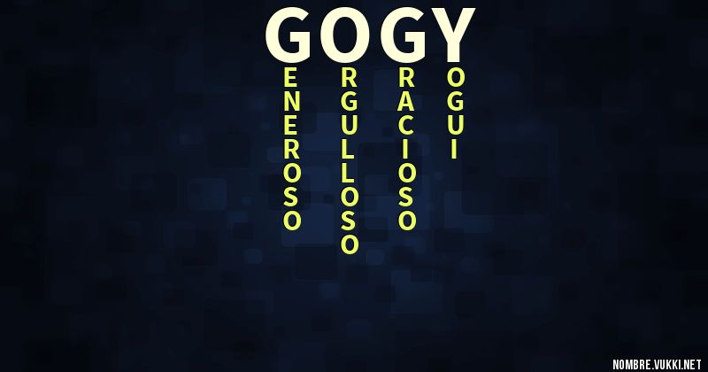 Qué significa gogy