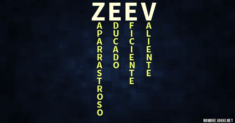 Qué significa zeev