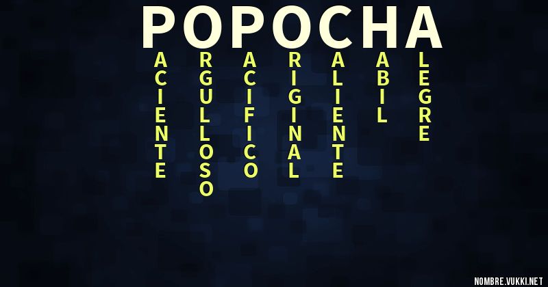 Qué significa popocha