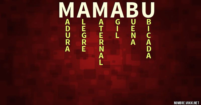 Qué significa mamabu