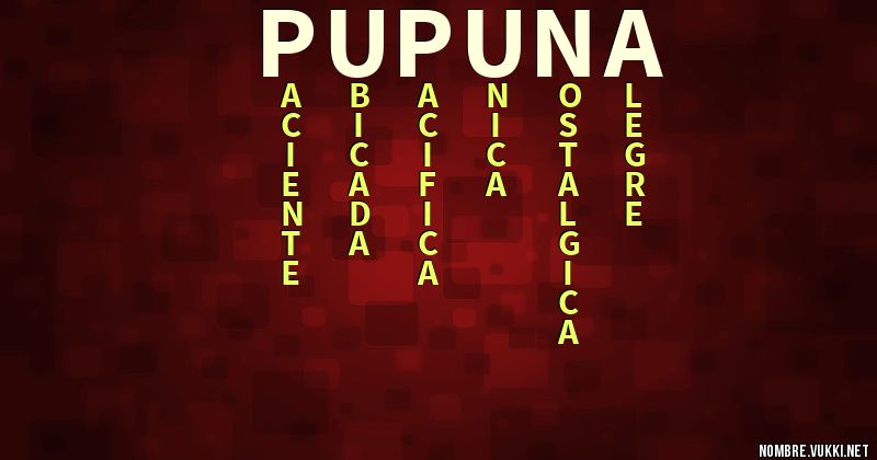 Qué significa pupuna