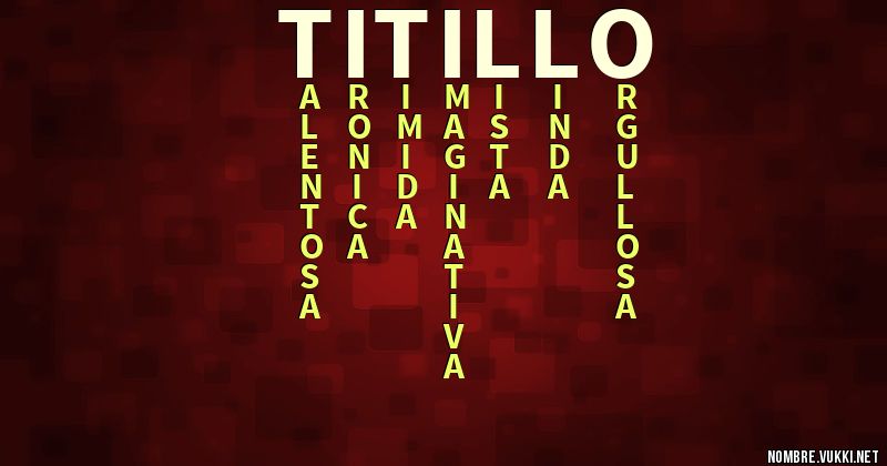 Qué significa titillo