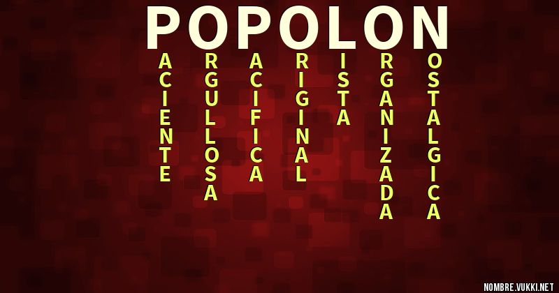 Qué significa popolon