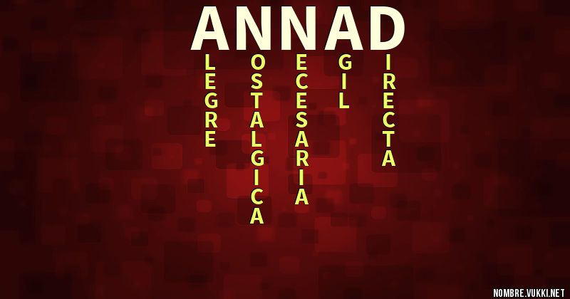Qué significa annad