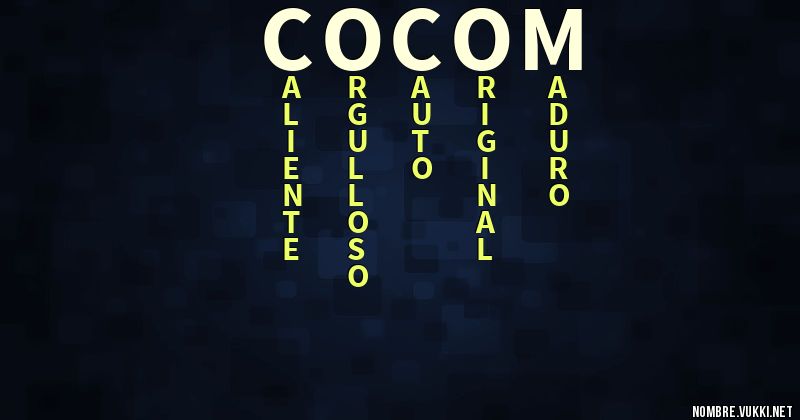 Qué significa cocom