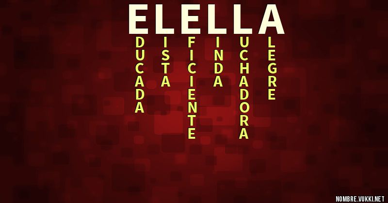 Qué significa elella