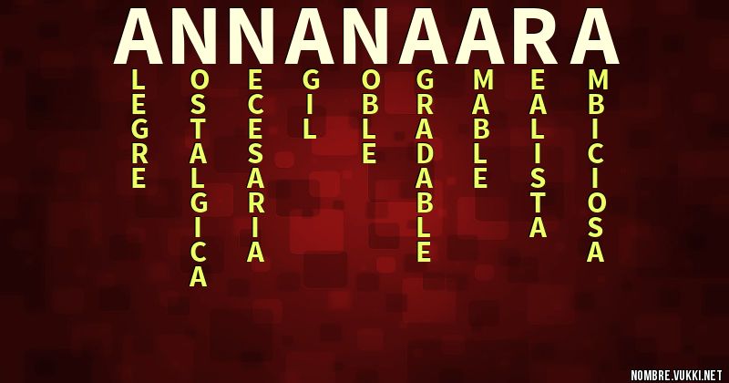 Qué significa anna-naara