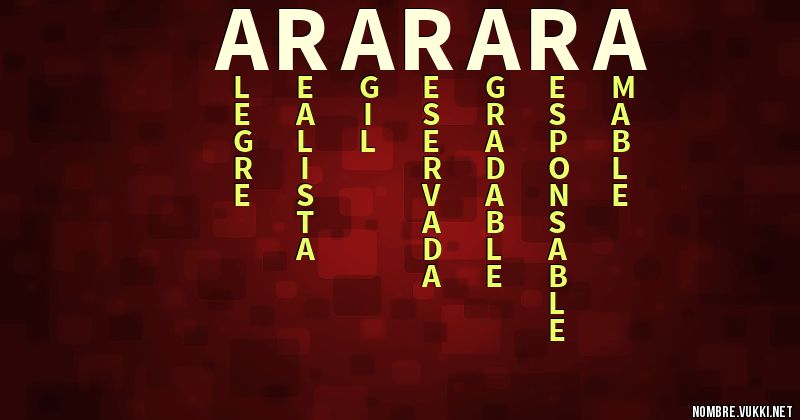 Qué significa ararara