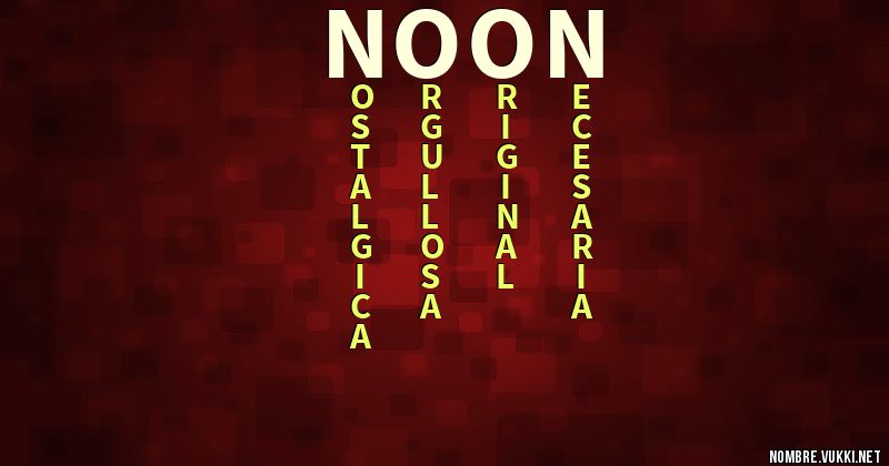Qué significa noon