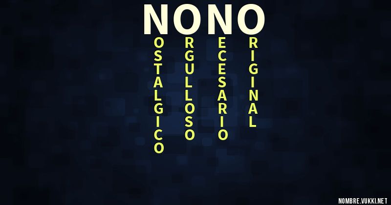 Qué significa nono
