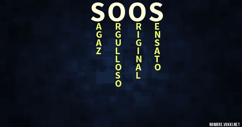 Qué significa soos