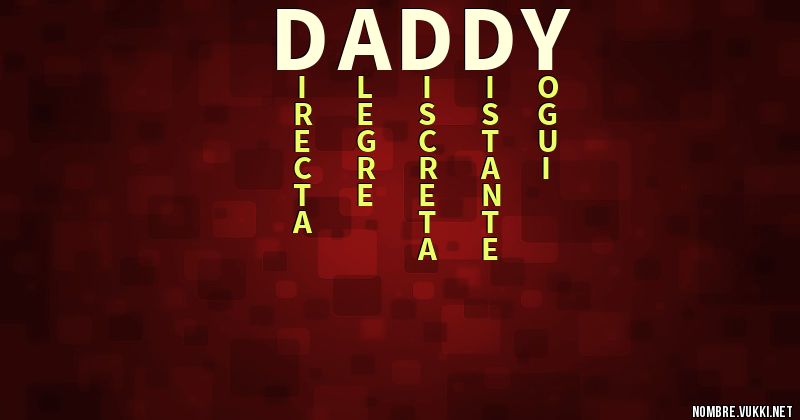 Qué significa daddy