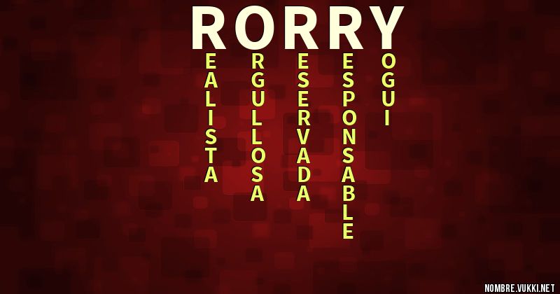 Qué significa rorry