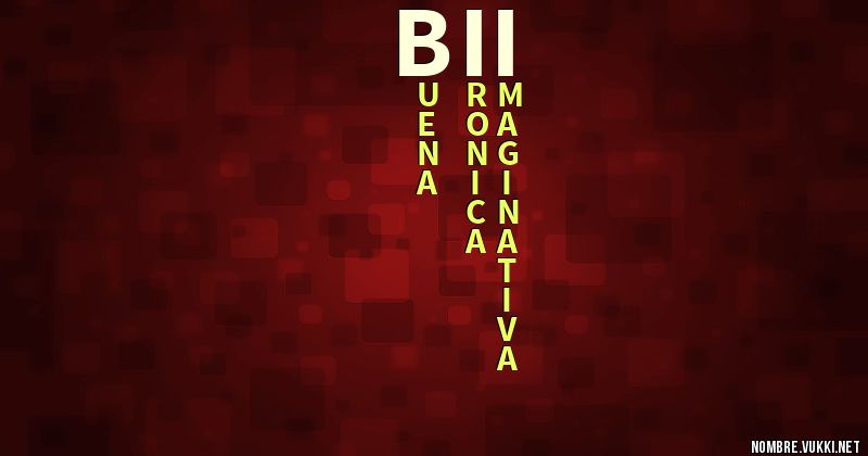 Qué significa bii