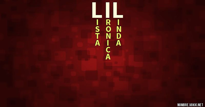 Qué significa lil