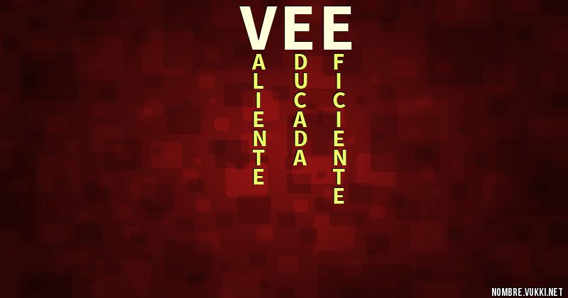 Qué significa vee