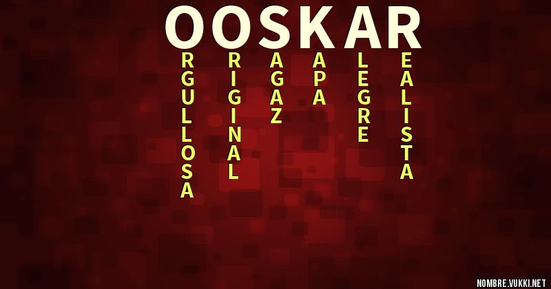 Qué significa ooskar