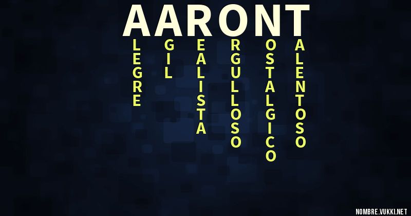Qué significa aaront