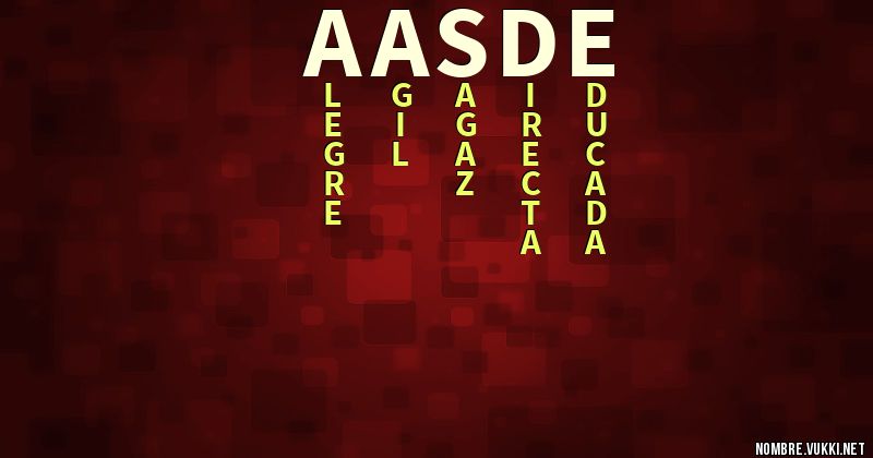 Qué significa aasde