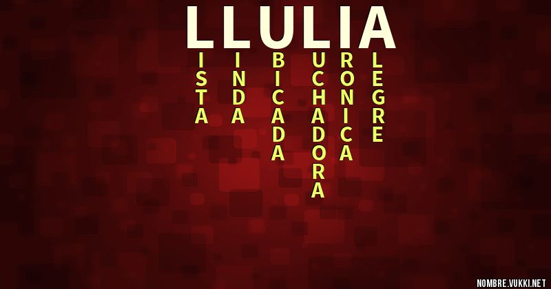 Qué significa llulia