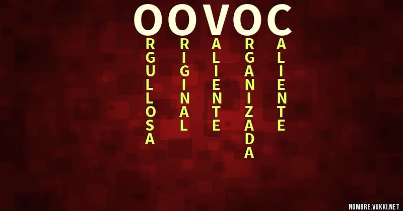 Qué significa oovoc