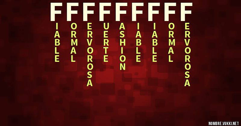 Qué significa fffffffff