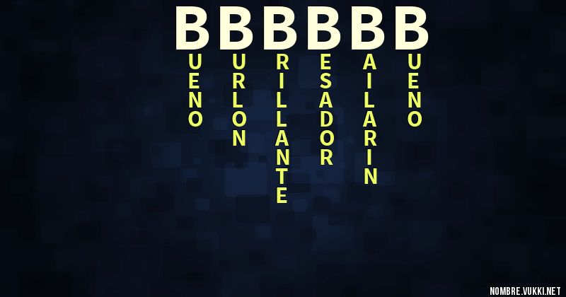 Qué significa bbbbbb