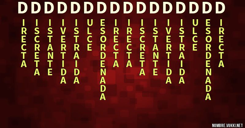 Qué significa dddddddddddddddd