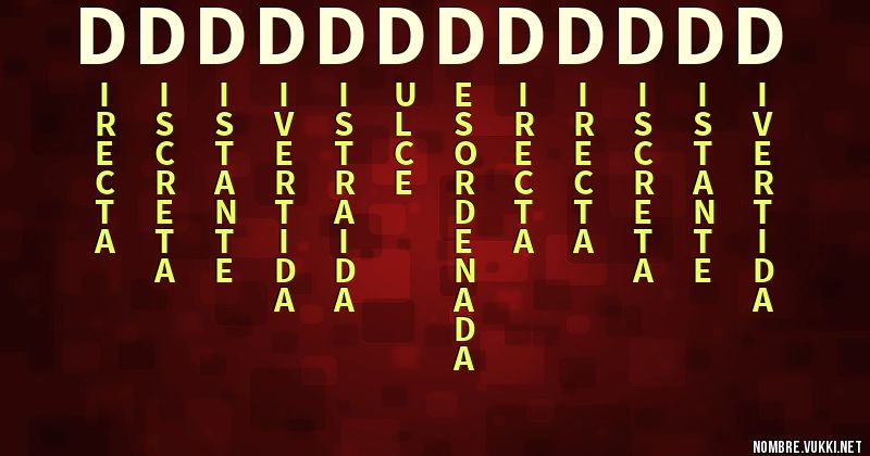 Qué significa dddddddddddd