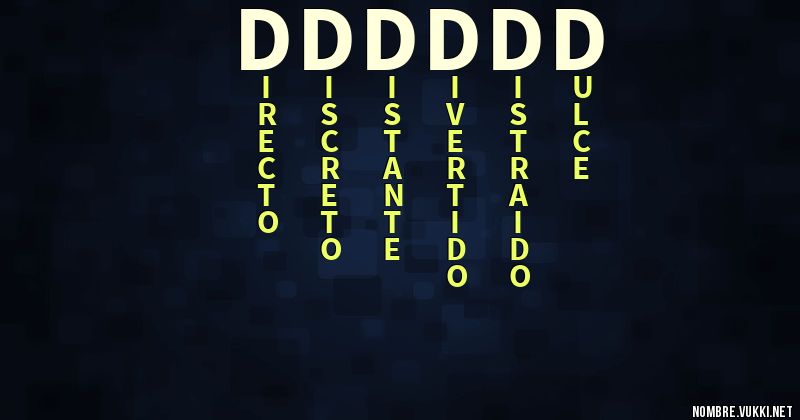 Qué significa dddddd