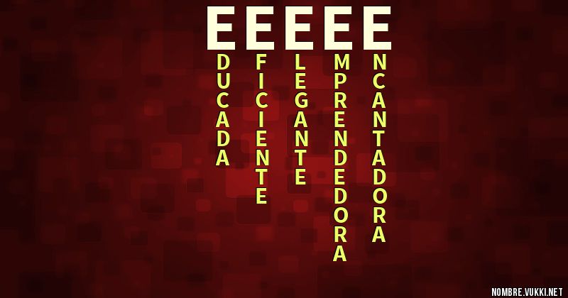 Qué significa eeeee