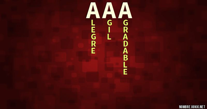 Qué significa ááa