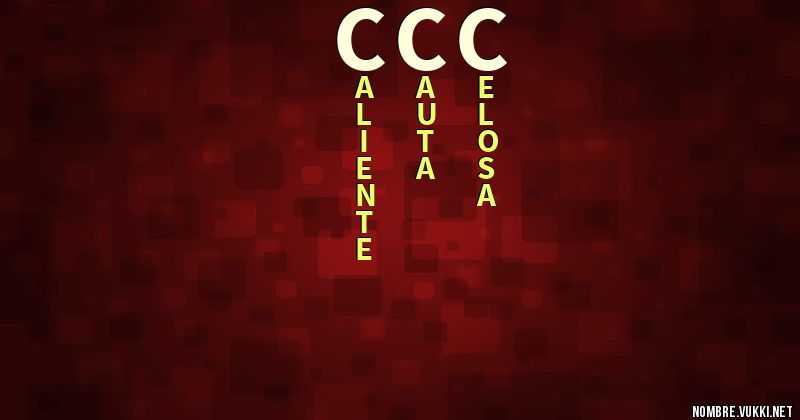 Qué significa ccc